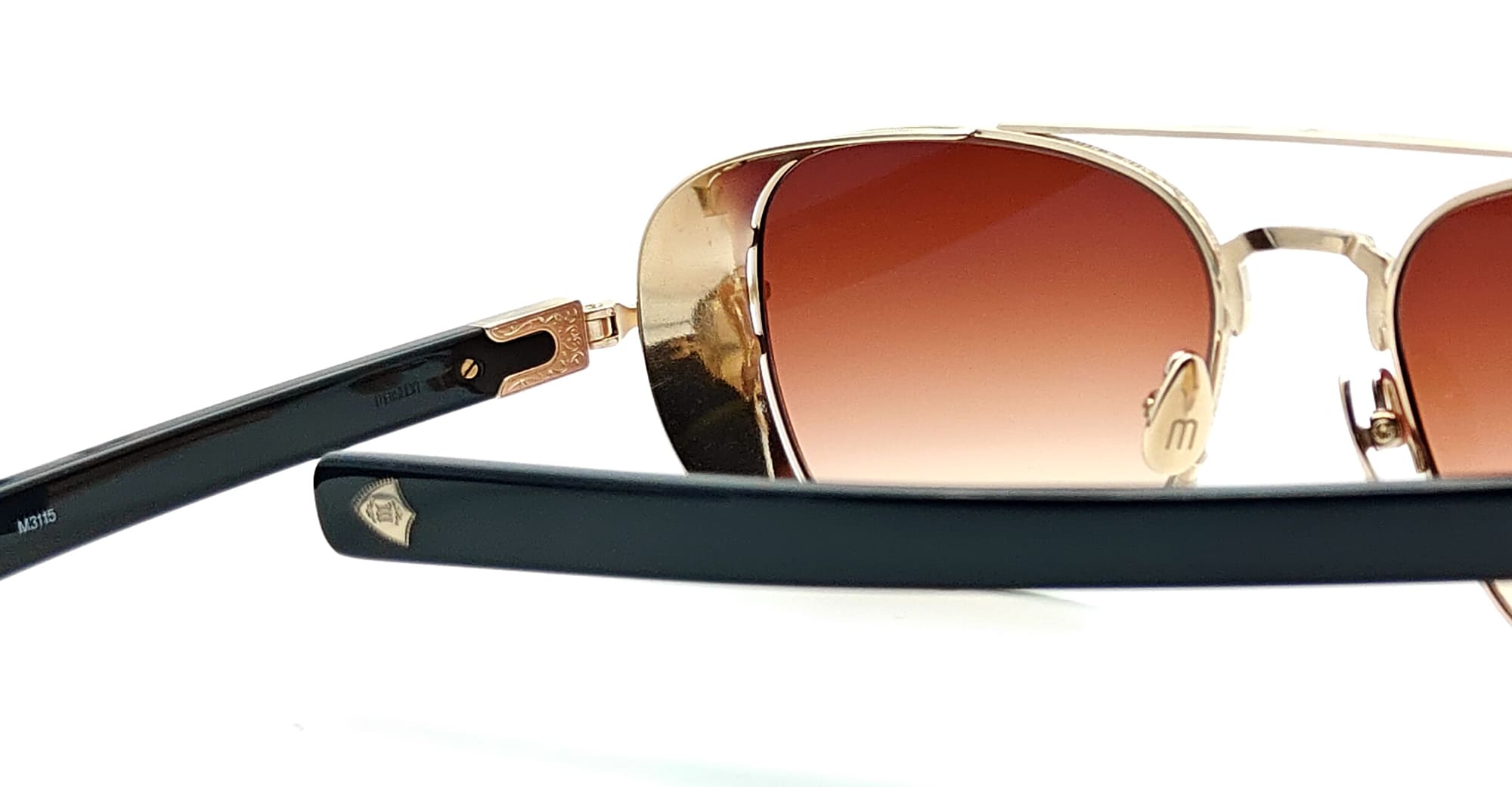 Matsuda M3115 - brushed gold / black – Mondello 1962